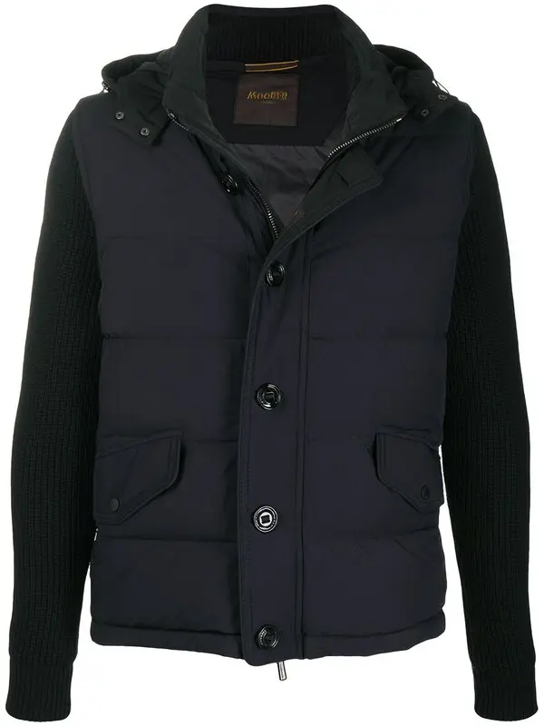 MOORER Padded Contrast Jacket
