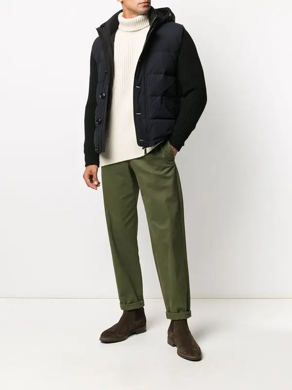 MOORER Padded Contrast Jacket