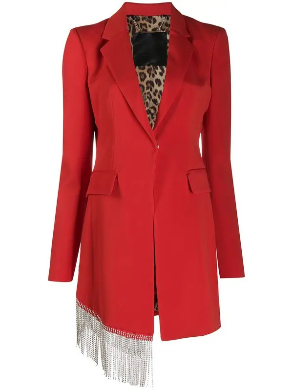 Philipp Plein Crystal Fringe Blazer