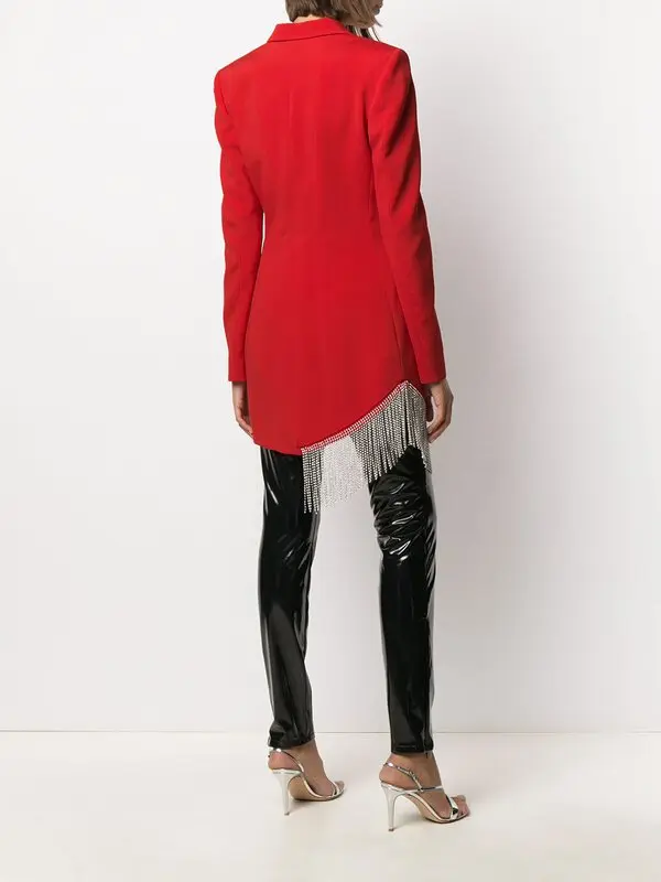 Philipp Plein Crystal Fringe Blazer