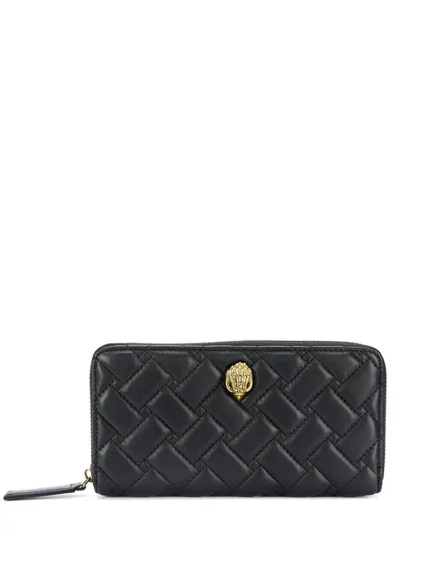 Kurt Geiger Quilted Zip-around Wallet - Black