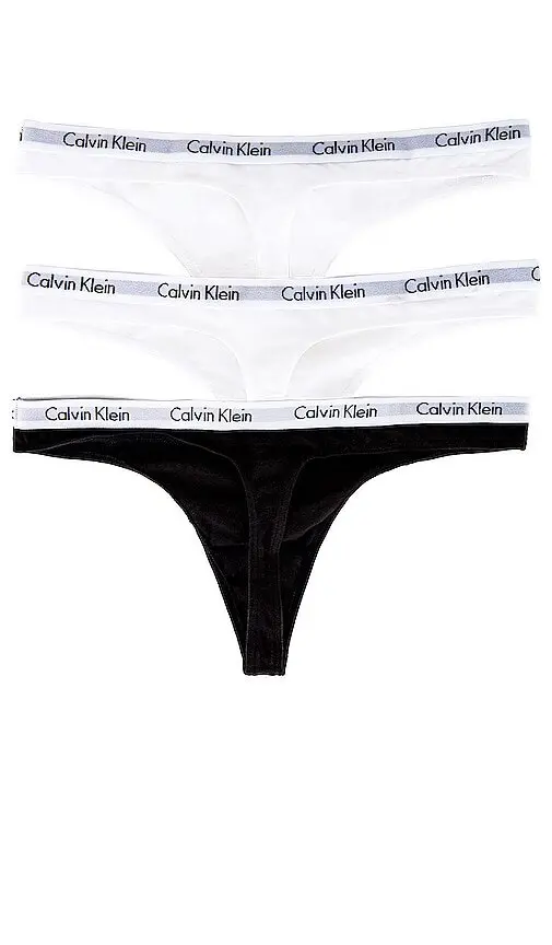 Calvin Klein Carousel 3 Pack Underwear In White,black,grey