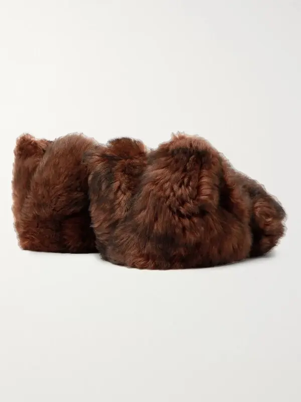 Vetements Hug Me Bear Shearling Slippers