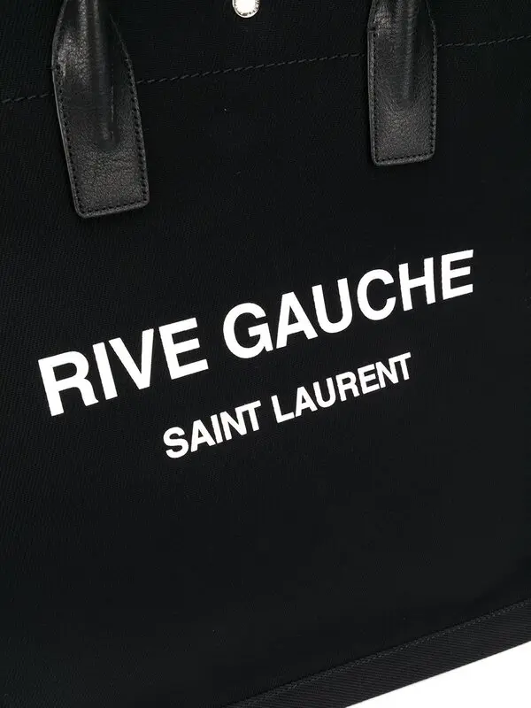 Saint Laurent Rive Gauche Canvas Tote Bag