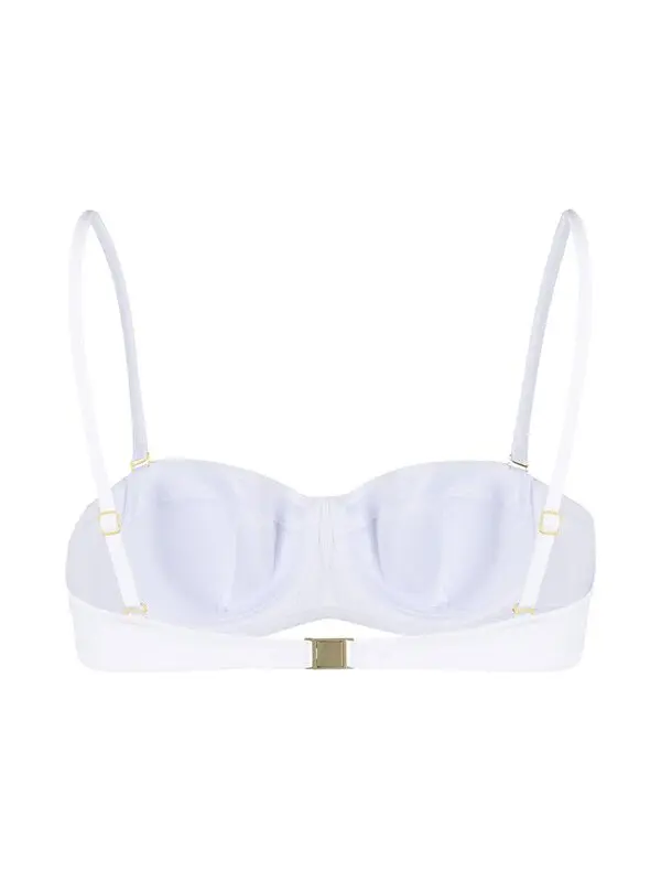 Dolce & Gabbana Bustier Bikini Top - White