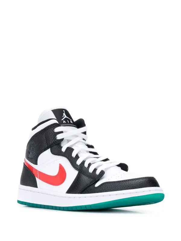 JORDAN Air 1 Mid Alternate Swooshes Sneakers - White