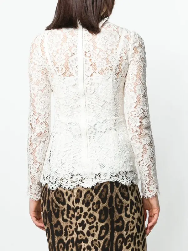 Dolce & Gabbana Floral Lace Top