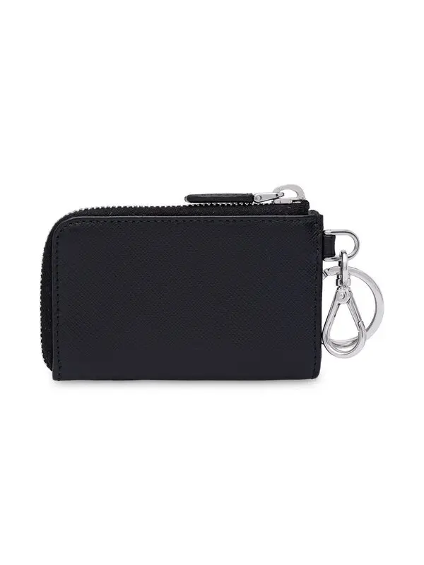 Prada Leather Pouch Keychain Wallet