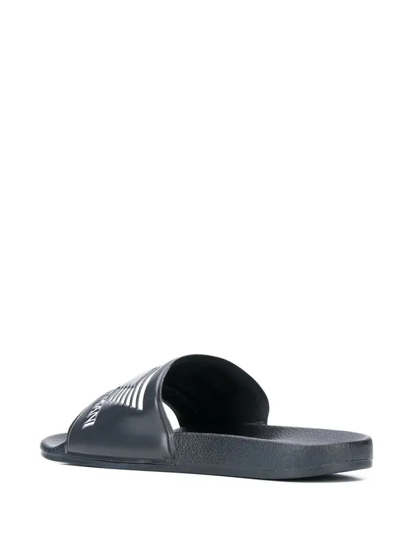 Emporio Armani Logo Embossed Slides