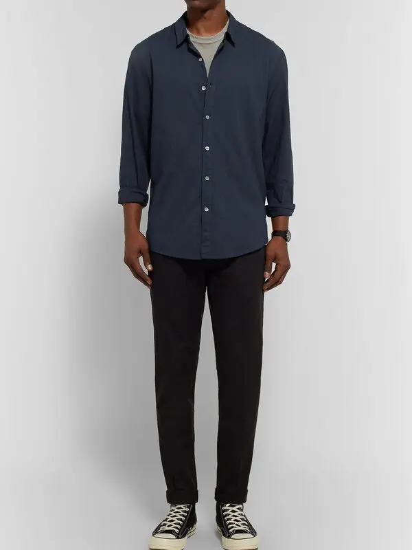 JAMES PERSE Cotton-poplin Shirt - Blue