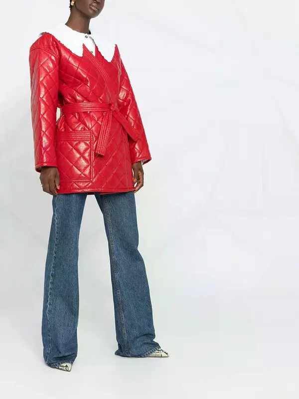 Philosophy Di Lorenzo Serafini Quilted Front Tie Coat