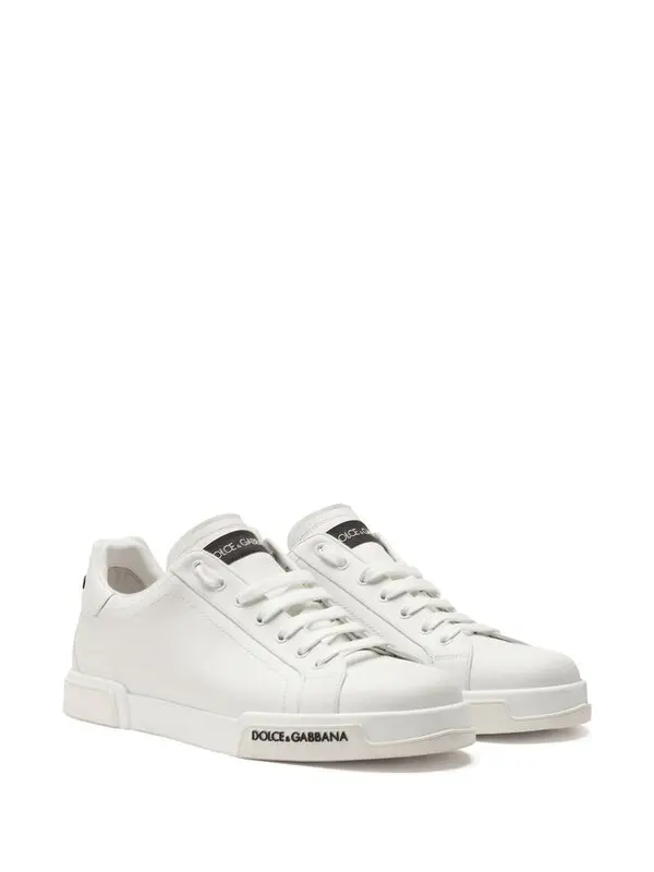 Dolce & Gabbana Portofino Logo-detail Sneakers - White