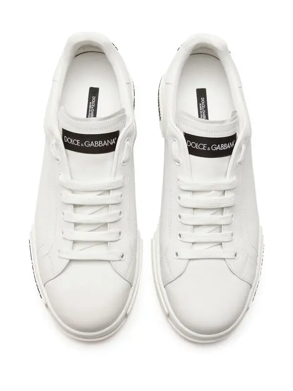 Dolce & Gabbana Portofino Logo-detail Sneakers - White