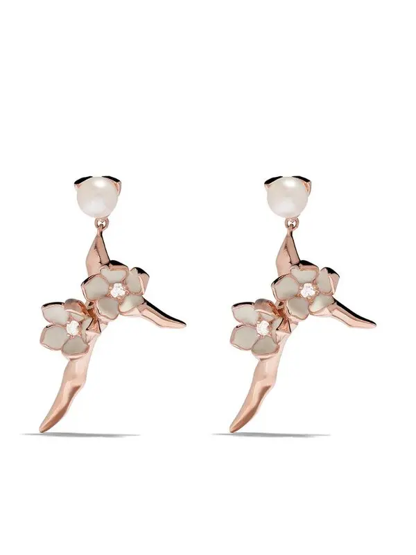 SHAUN LEANE Cherry Blossom Drop Earrings