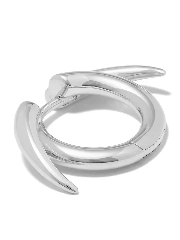 SHAUN LEANE Thorned Mini Hoop Earrings - Silver