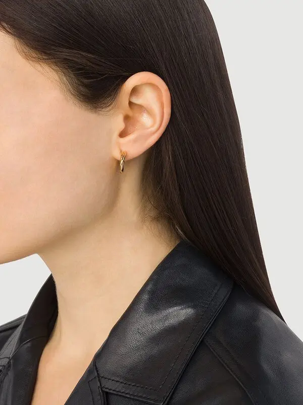 SHAUN LEANE Thorned Mini Hoop Earrings - Gold
