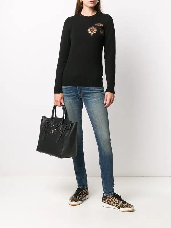Ralph Lauren Stonewashed Mid-rise Skinny Jeans