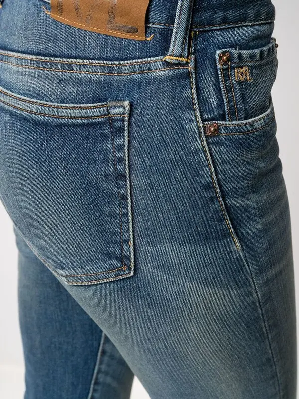 Ralph Lauren Stonewashed Mid-rise Skinny Jeans