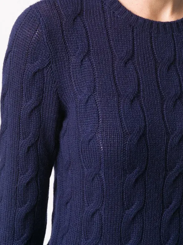 Ralph Lauren Cable Knit Sweater - Blue