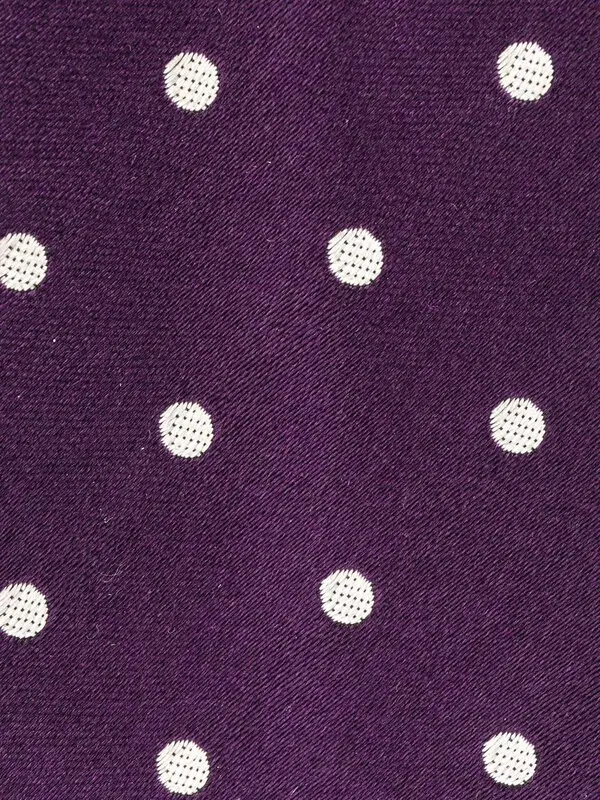 Ralph Lauren Purple Label Polka-dot Silk Neck Tie - Purple