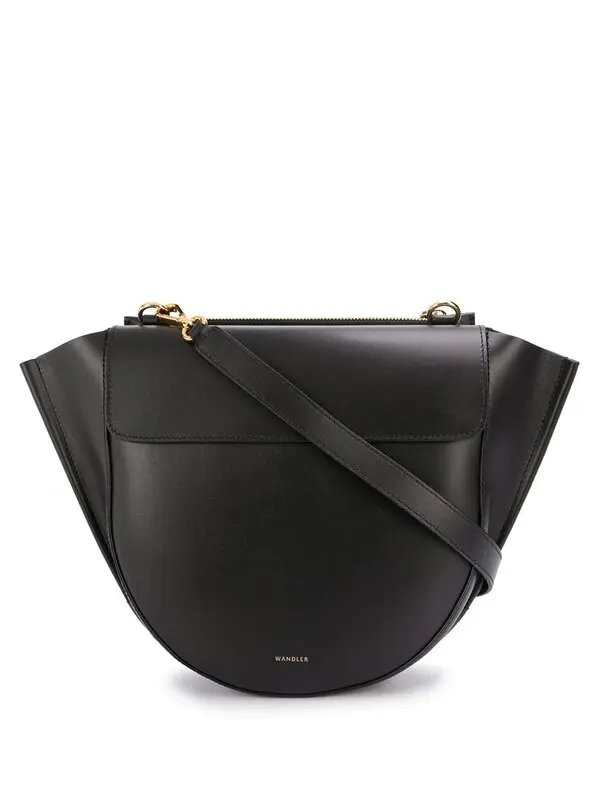 WANDLER Hortensia Leather Tote Bag - Black