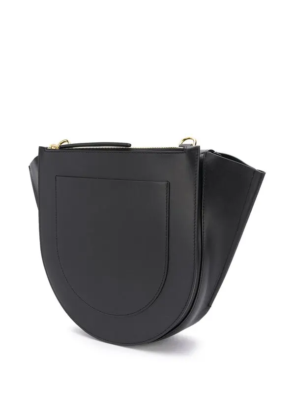 WANDLER Hortensia Leather Tote Bag - Black