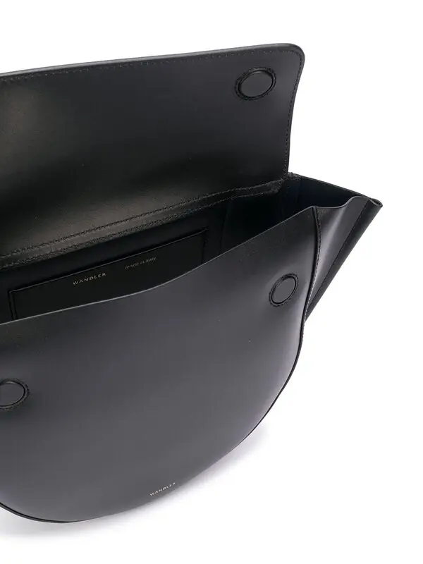 WANDLER Hortensia Leather Tote Bag - Black