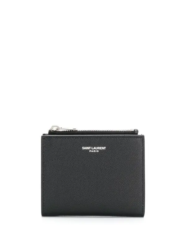 Saint Laurent Zip-up Wallet - Black