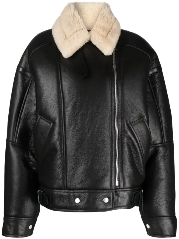 Acne Studios Leather Shearling Jacket