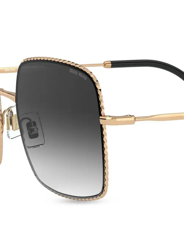 Miu Miu Square-frame Sunglasses - Yellow