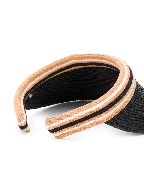 Helen Kaminski Bianca Braid Visor - Black