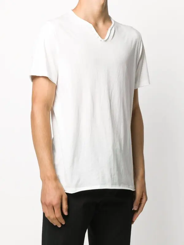 Zadig&Voltaire Monastir Henley-neck T-shirt - White