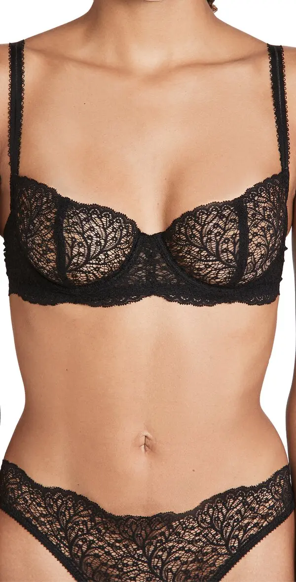 JOURNELLE Allegra Balconette Bra - Black
