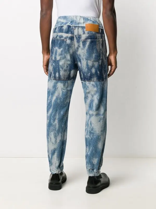 AMBUSH Acid Wash Denim Track Pants