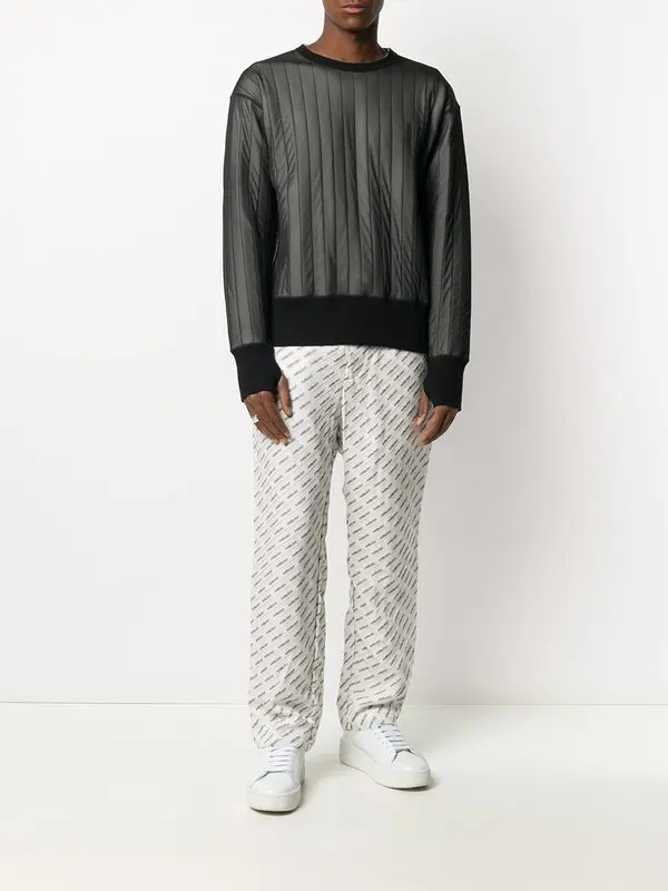 AMBUSH Embroidered Logo Quilted Sweatshirt