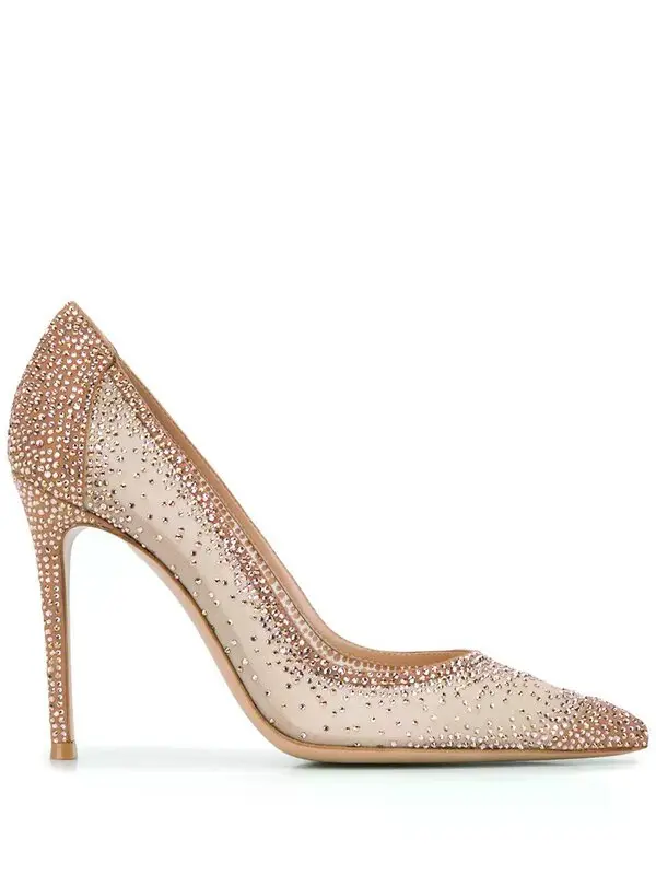 GIANVITO ROSSI Rania 105mm Pumps - Pink