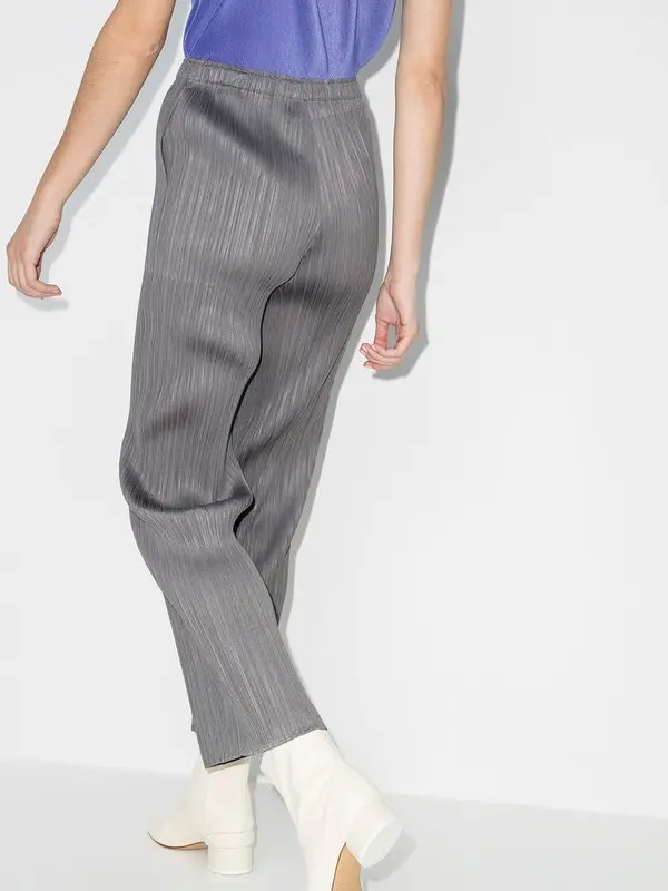 Issey Miyake Plissé Cropped Trousers
