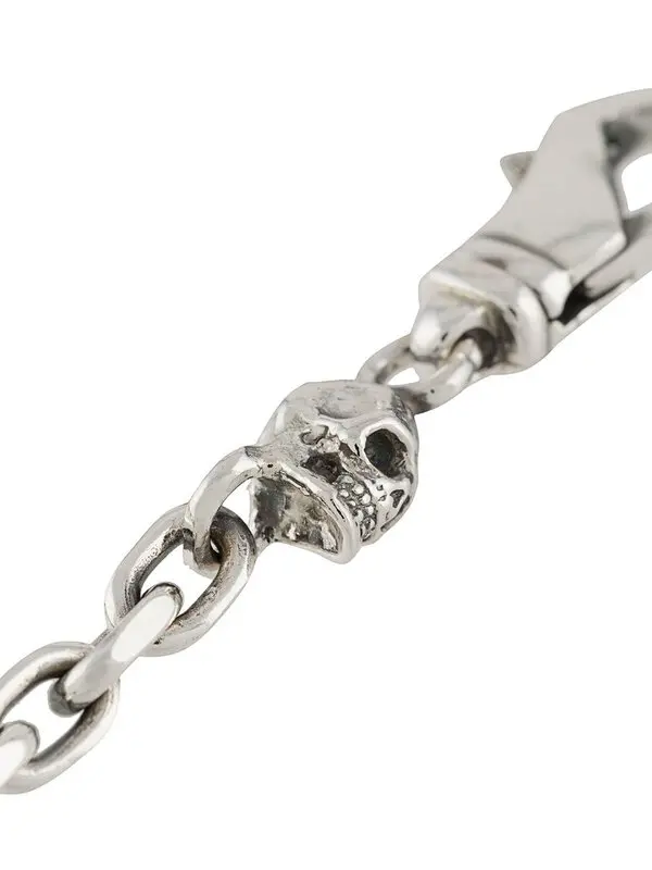 Emanuele Bicocchi Skull-charm Chain Bracelet - Silver
