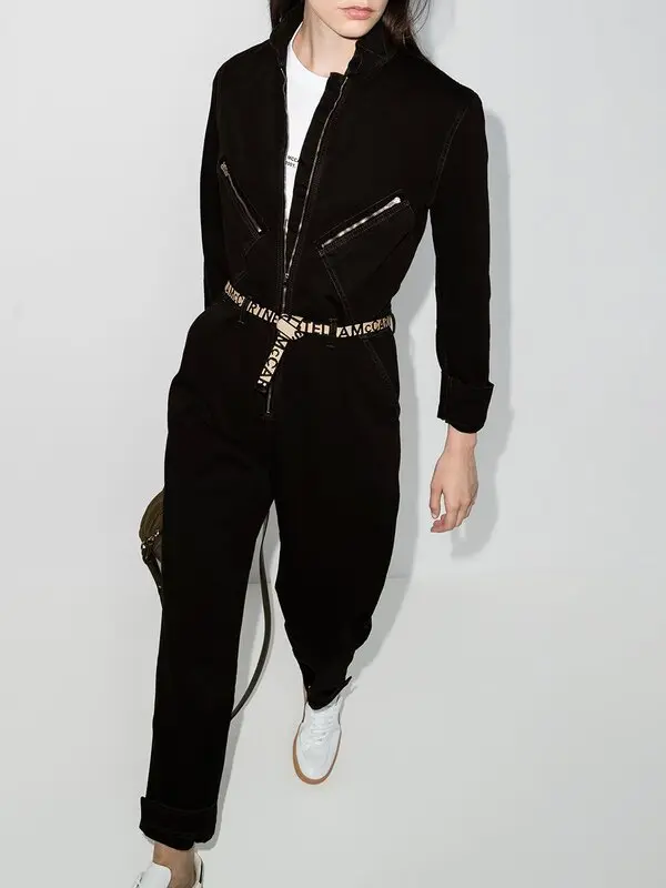 Stella McCartney Denim Logo Jumpsuit