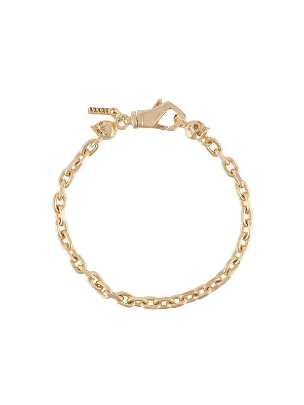 Emanuele Bicocchi Skull Chain-link Bracelet - Gold