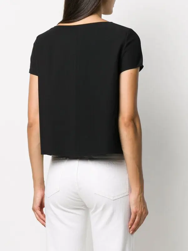 Emporio Armani Studded Boatneck T-shirt