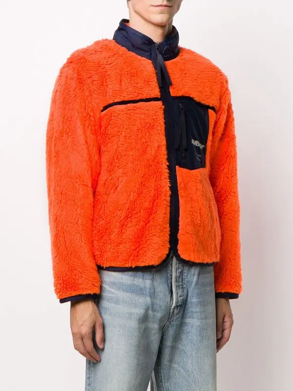 AMBUSH Logo-print Fleece Zip-up Jacket