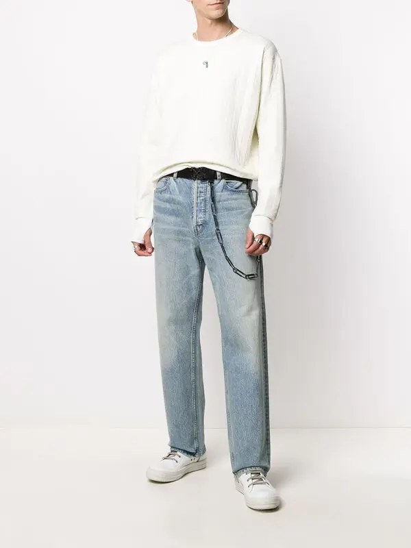 AMBUSH Drop Shoulder Padded Sweatshirt - White