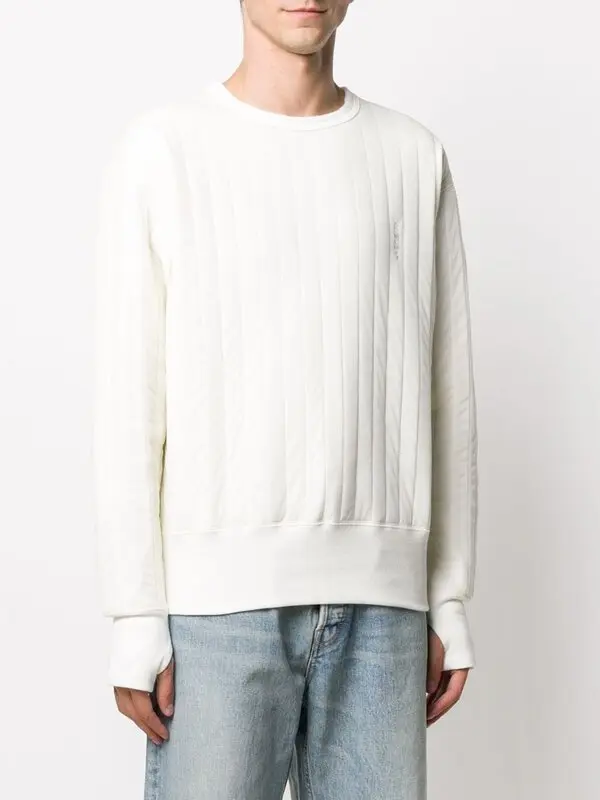 AMBUSH Drop Shoulder Padded Sweatshirt - White
