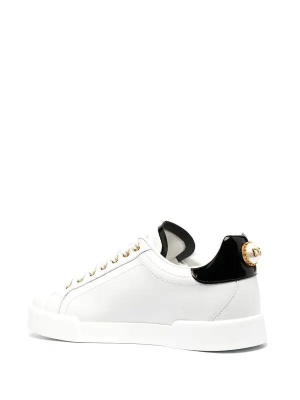 DOLCE&GABBANA　美品　スカート　L　白色　ロゴ入り Dolce & Gabbana DG-embellished low-top Sneakers | White