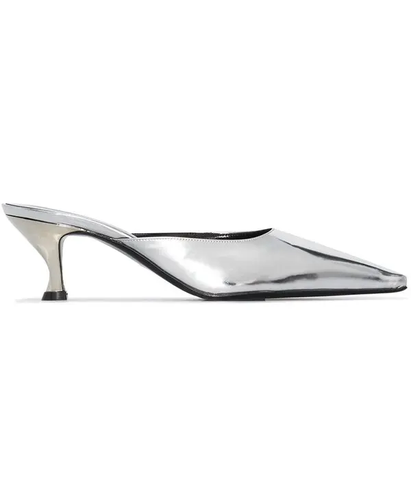 Kwaidan Editions Metallic 65mm Pointed-toe Mules