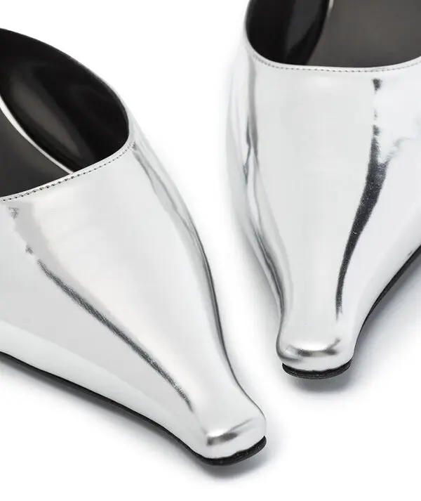 Kwaidan Editions Metallic 65mm Pointed-toe Mules
