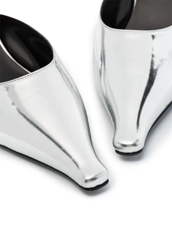Kwaidan Editions Metallic 65mm Pointed-toe Mules