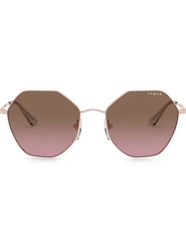VOGUE EYEWEAR Hexagon Sunglasses - Gold