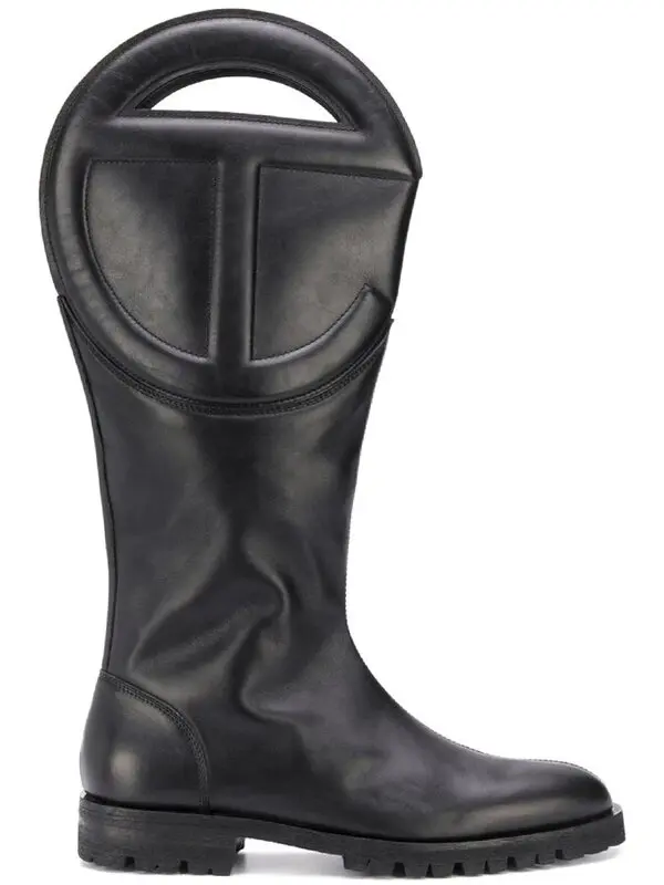 TELFAR Logo-embossed Leather Boots